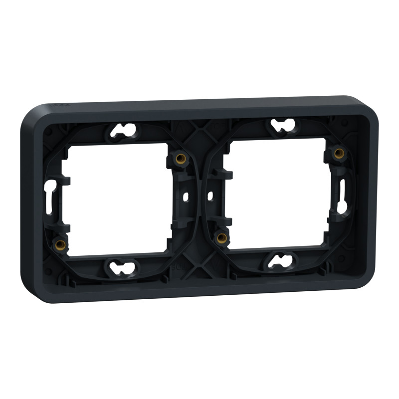 PLAQUE - DOUBLE - HORIZONTALE - ENCASTRE - ANTHRACITE - MUREVA